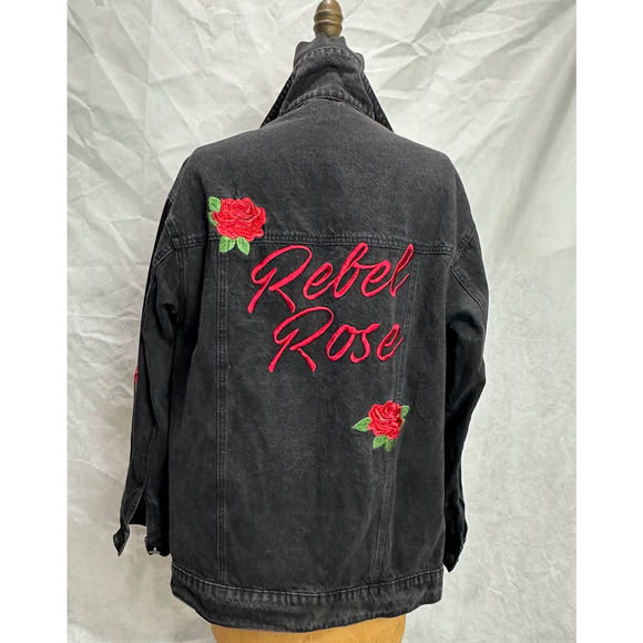 Cello | Jackets & Coats | Cello Rebel Rose Denium Jacket Szs | Poshmark